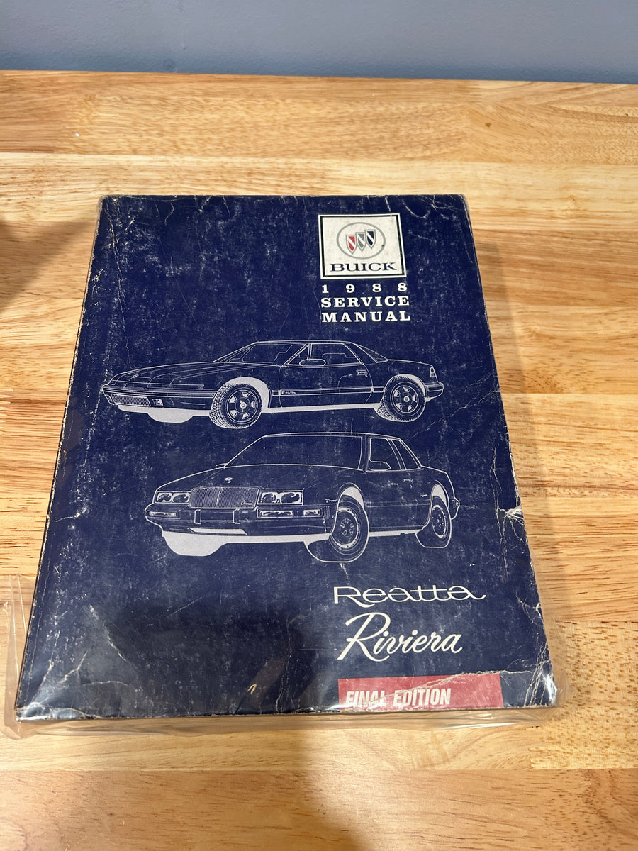 1988 Reatta Factory Service Manual – East Coast Reatta Parts